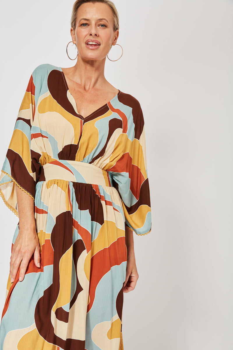 Saba Batwing Maxi in Pucci by Haven – Kelaya Boutique